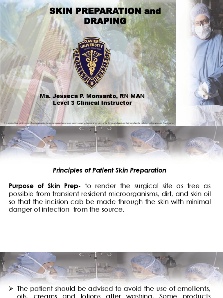 2 Skin Preparation and Draping | PDF | Surgery | Shaving