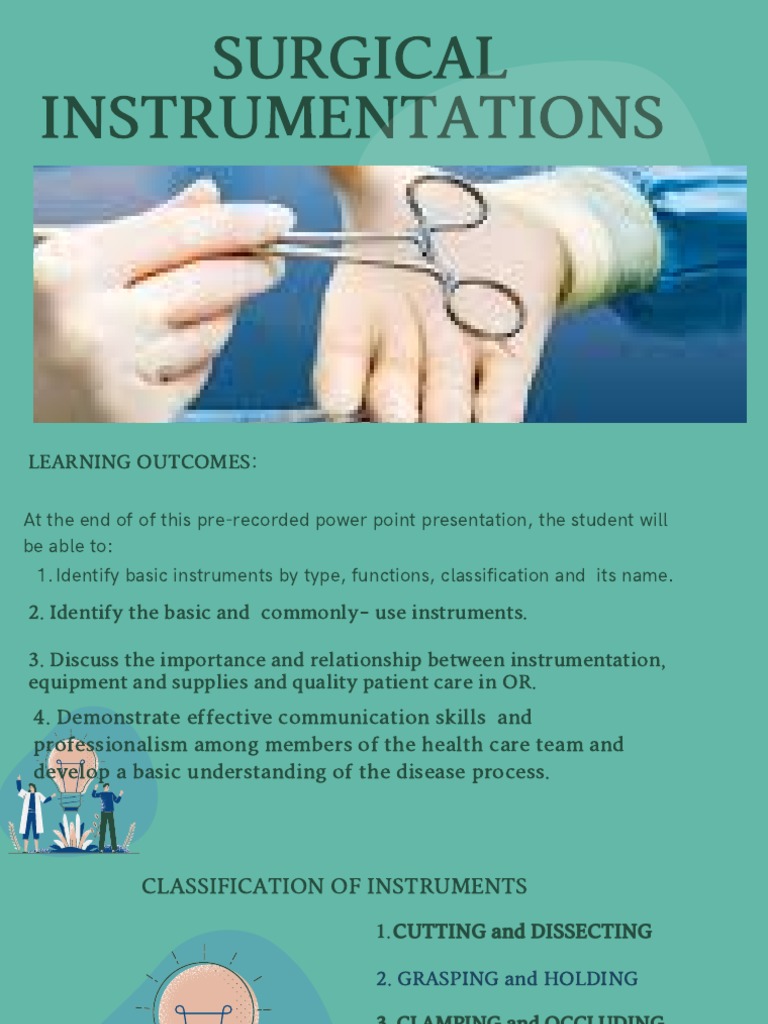 2 Surgical Instrumentations | PDF | Blade | Surgery