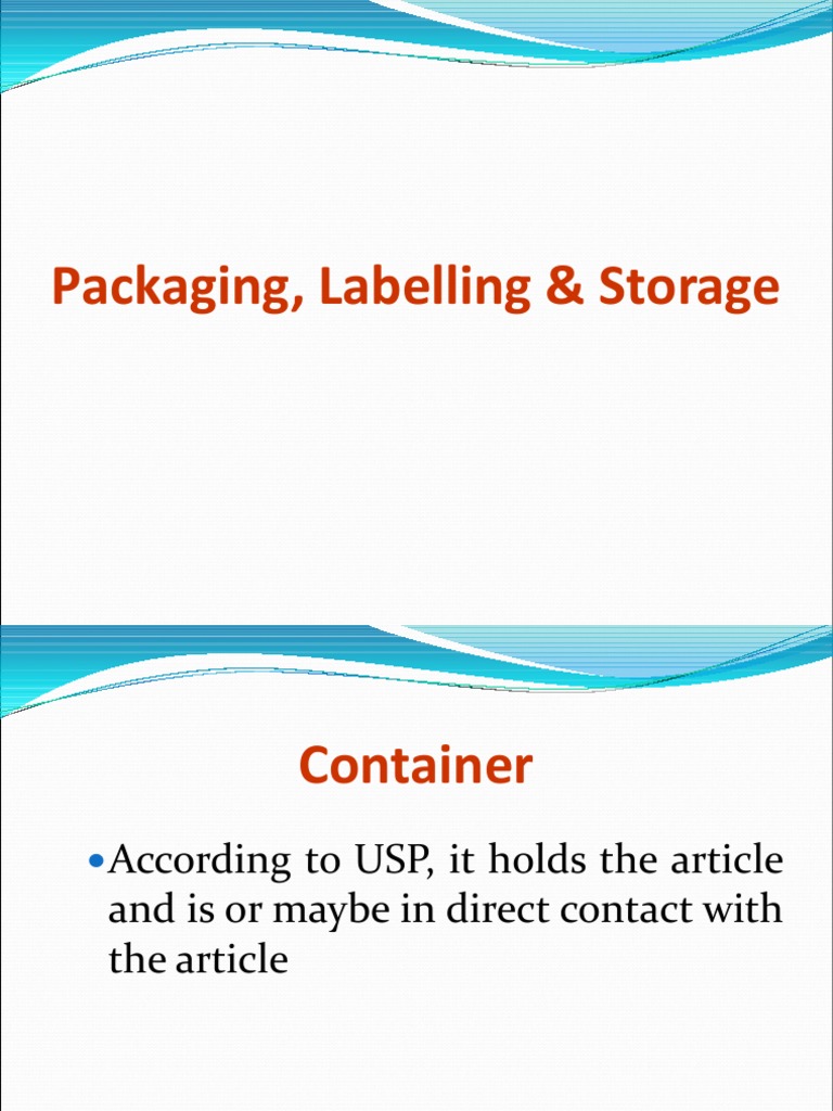 Packaging, Labelling & Storage | Download Free PDF | Glasses ...