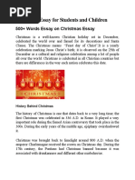 Paragraph On Christmas 4 (250 Words) | PDF | Christmas Tree | Christmas