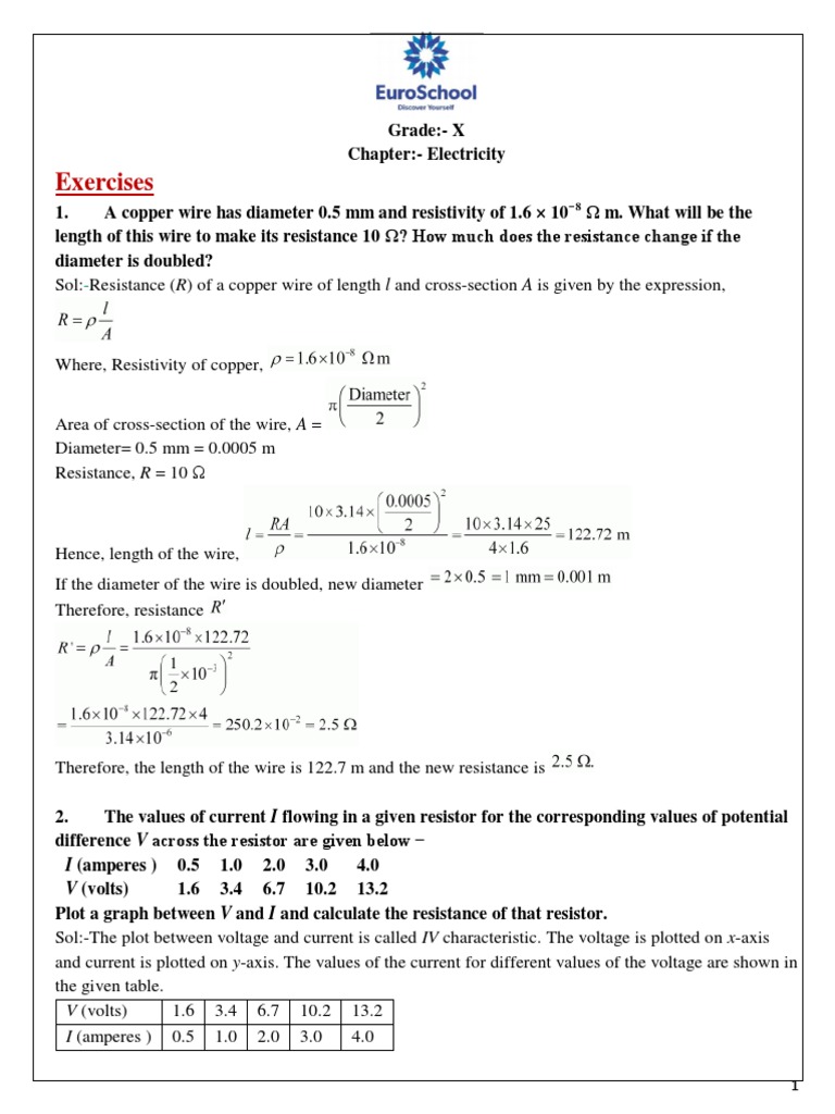 Grade 10 ELECTRICITY | PDF | Electrical Resistance And Conductance ...