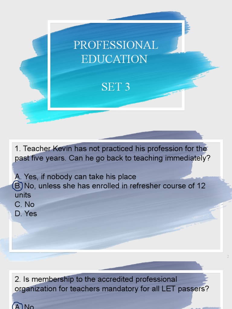 Teacher Professionalism and Education Standards | PDF | Validity ...