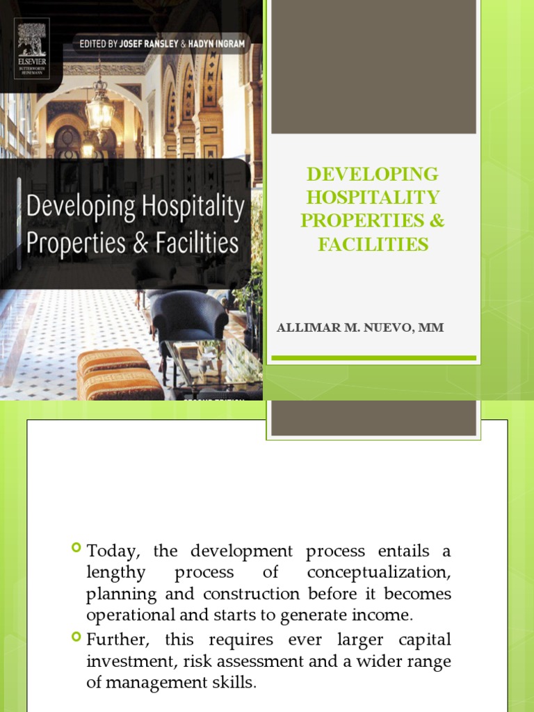 Developing Successful Hospitality Properties and Facilities in a ...