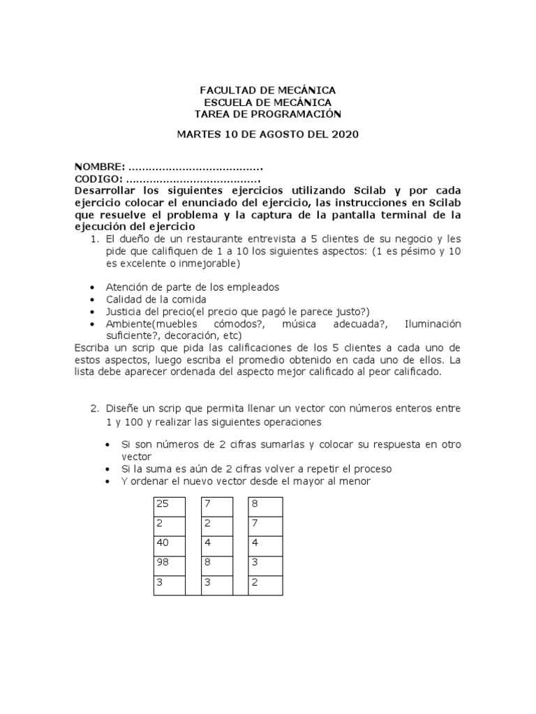 Tarea Individual Del 10 de Agosto | PDF