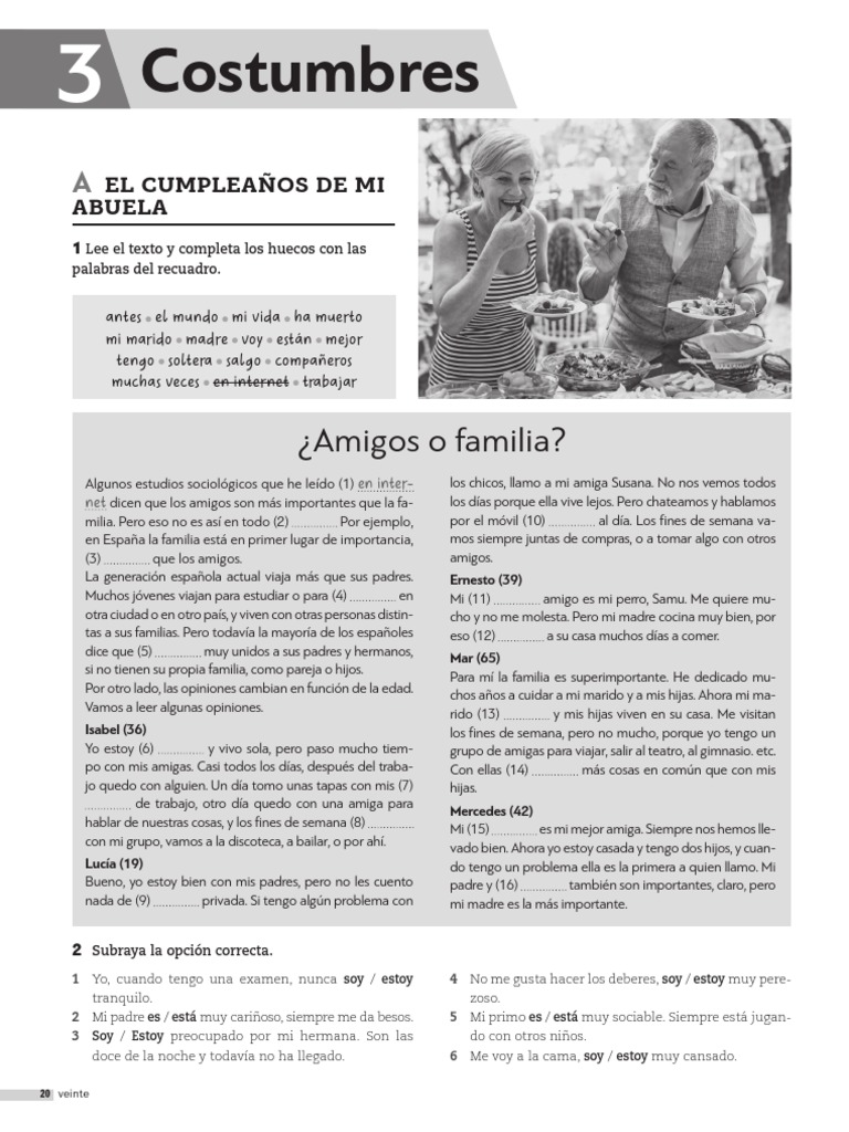 Espa 241 Ol en Marcha Nueva Edici 243 N 2 - Cuaderno | PDF | Lingüística | Gramática