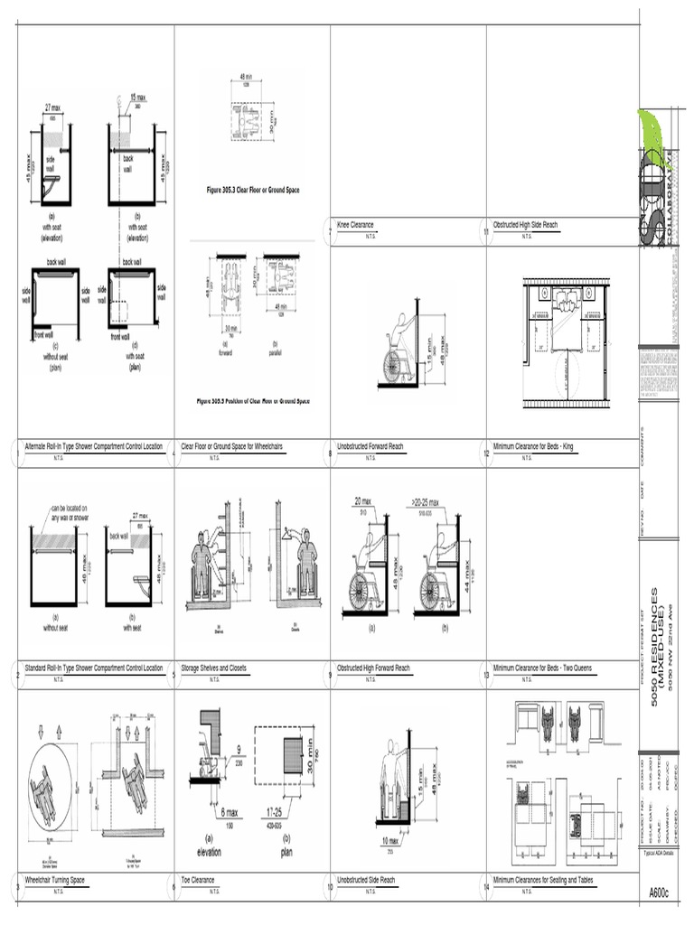 49-148 - A600c - Typical ADA Details (Version) | PDF
