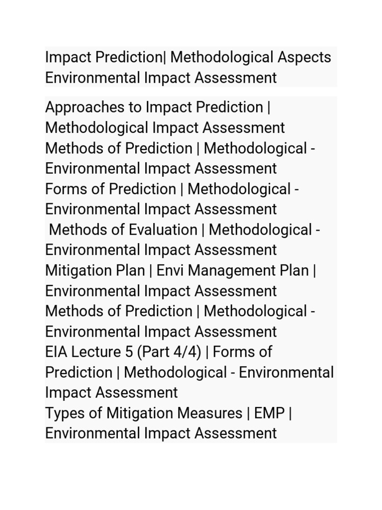 Impact Prediction | PDF