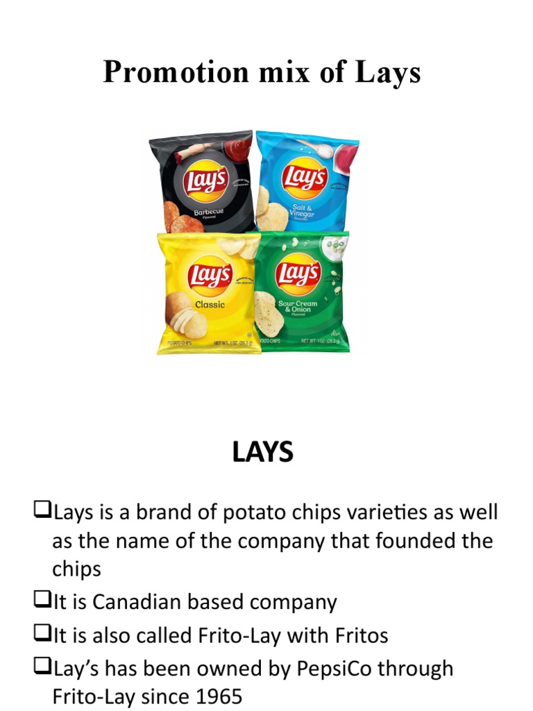 Promotion Mix of Lays | PDF | Self-Improvement