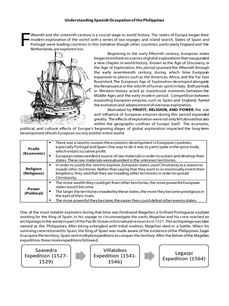 Understanding Spanish Occupation of The Philippines | PDF