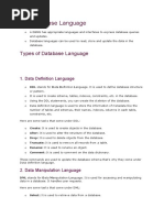 Dbms Cheat Sheet | PDF | Relational Database | Databases