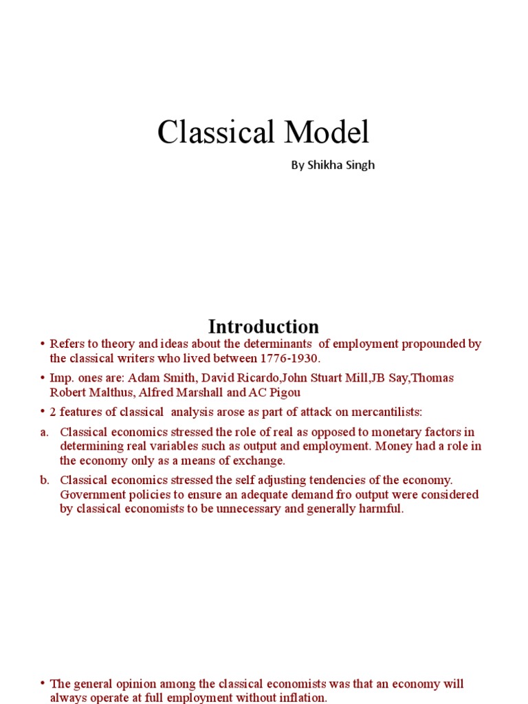 Classical Economics and Labor Market Dynamics | PDF | Labour Economics ...