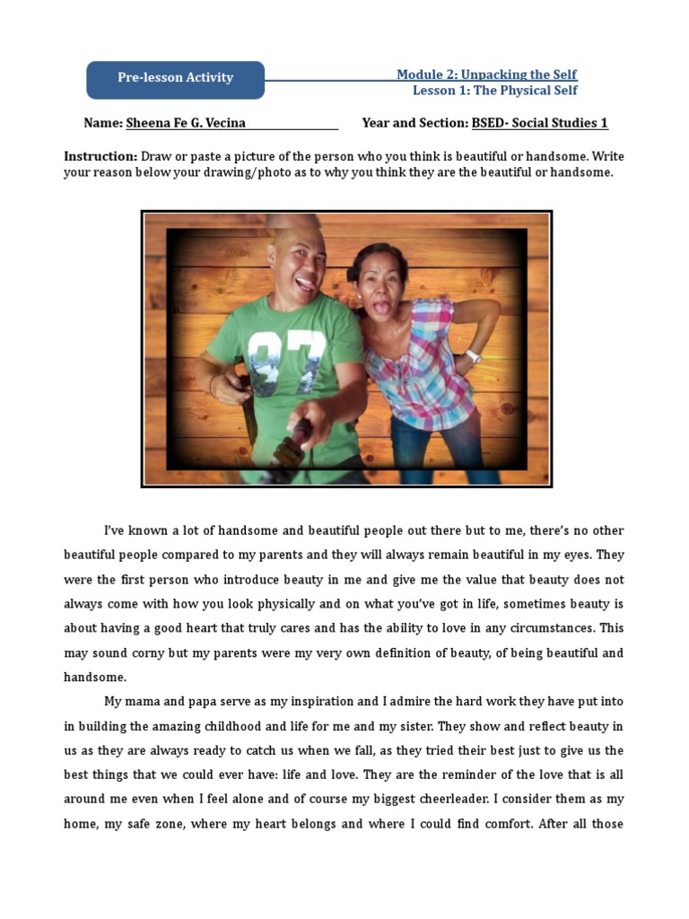 Redefining Beauty: A Personal Reflection | PDF | Beauty | Self