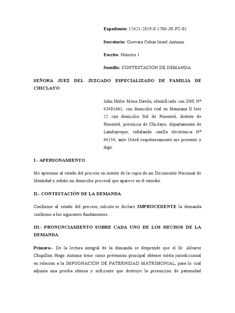 Expediente KCT 2 | PDF | Demanda judicial | Caso de ley