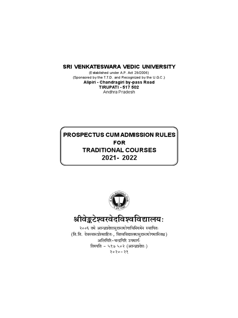 Traditional Course Prospectus 2021-22 | PDF | University And College ...