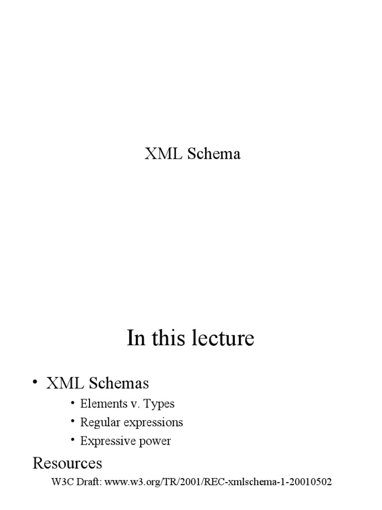 Xmlschema | Download Free PDF | Xml Schema | Xml