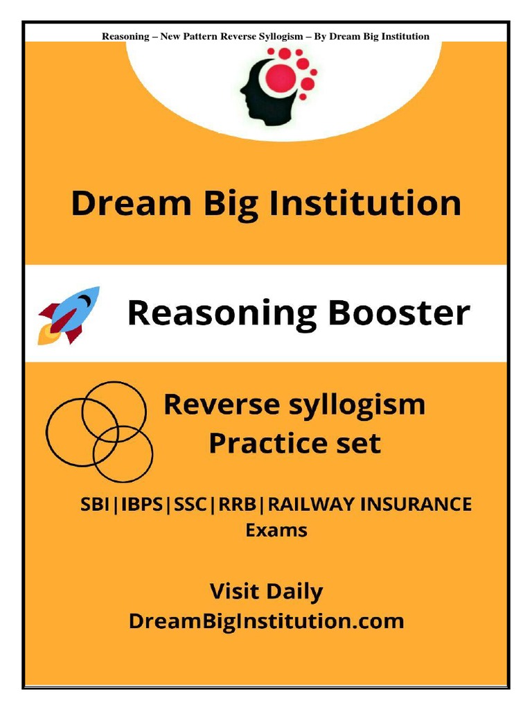 Reverse Syllogism New Pattern (DreamBigInstitution) | PDF | Diet & Nutrition | Juice