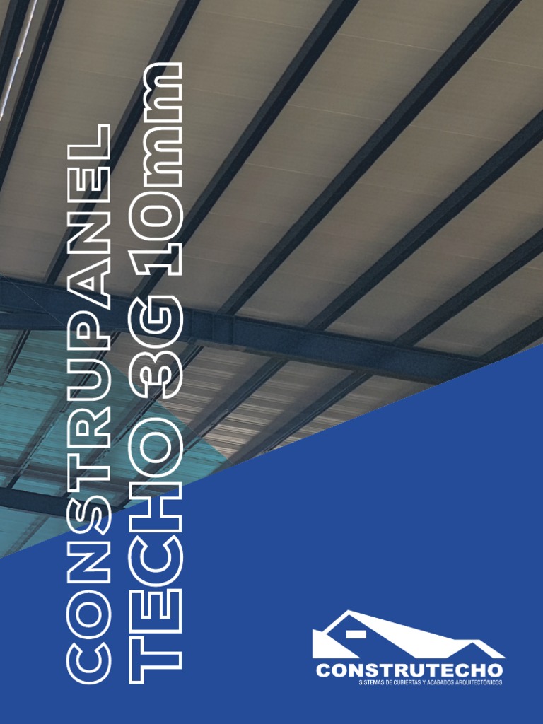 Construpanel Techo 3G: Cubiertas Termoacústicas | PDF | Poliuretano ...