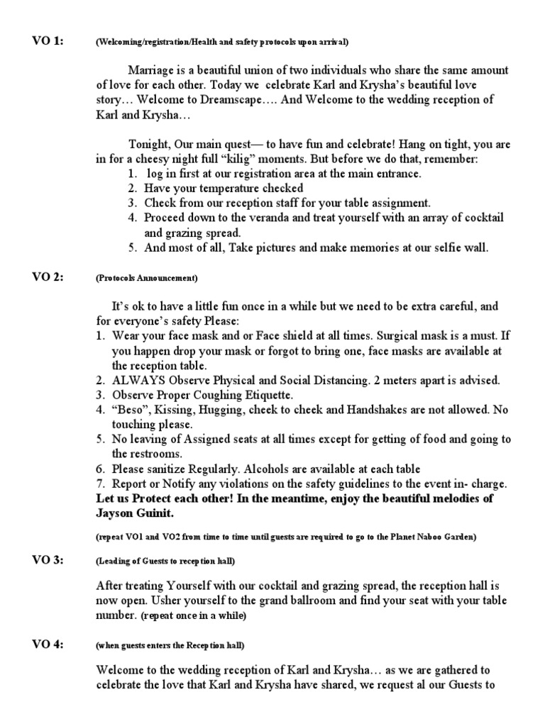 2 Health and Safety Protocol VO | PDF | Waiting Staff | Health Sciences