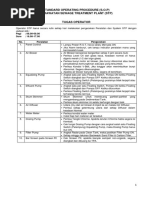 SOP Operasional WTP & WWTP | PDF | Teknologi & Rekayasa