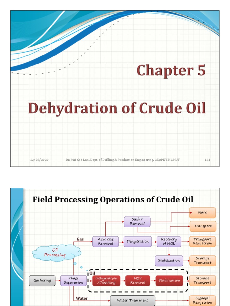 Chapter 5. Dehydration of Crude Oil | PDF | Emulsion | Chemistry