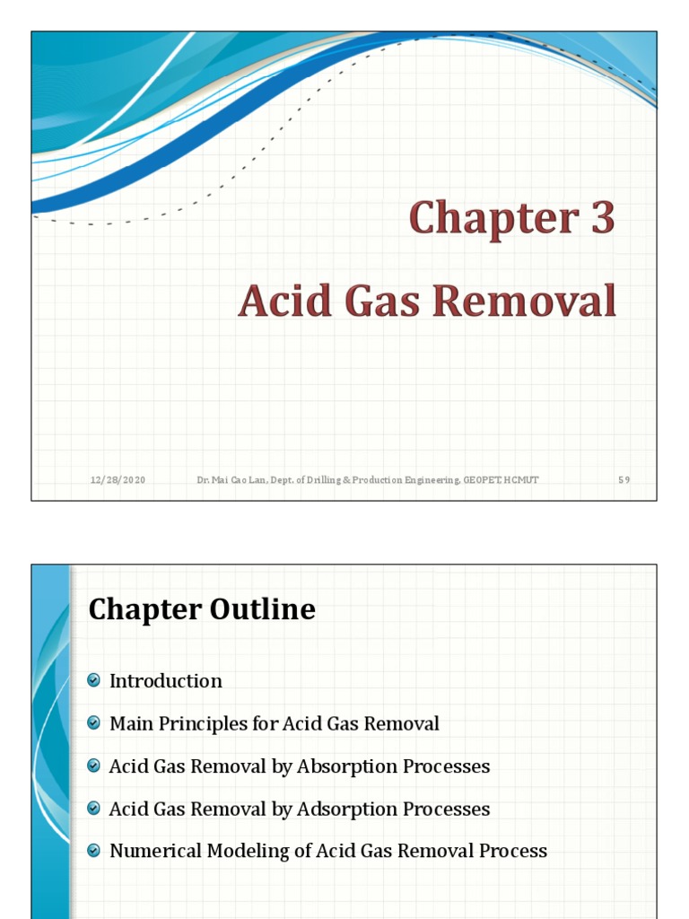 Chapter 3. Acid Gas Removal | Download Free PDF | Adsorption ...