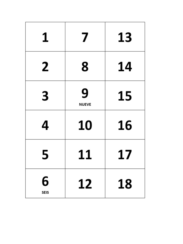 Numeros para Rifa | PDF