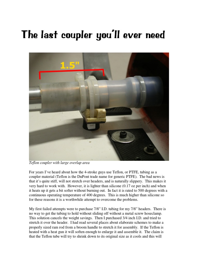 Teflon Couplers | PDF | Pipe (Fluid Conveyance) | Materials
