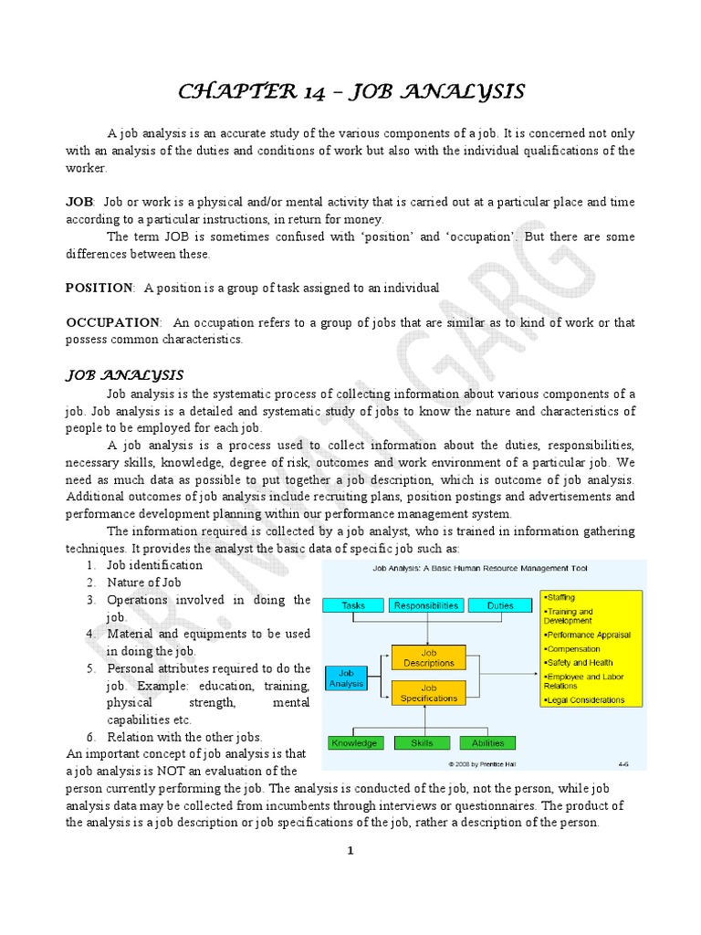 UNIT 4 Topic 4 - JOB ANALYSIS | PDF | Performance Appraisal | Expert