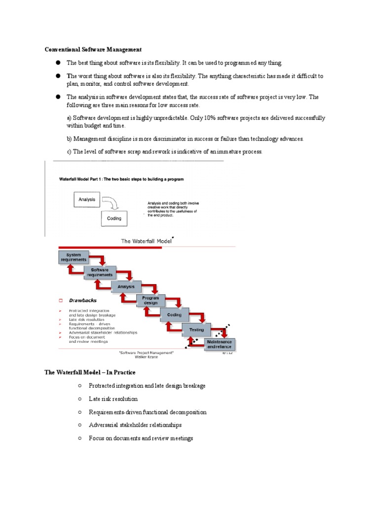 Conventional Software Management | PDF | Product Lifecycle | Software