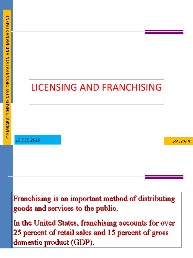 Franchising Licensing M&A | PDF | Franchising | License