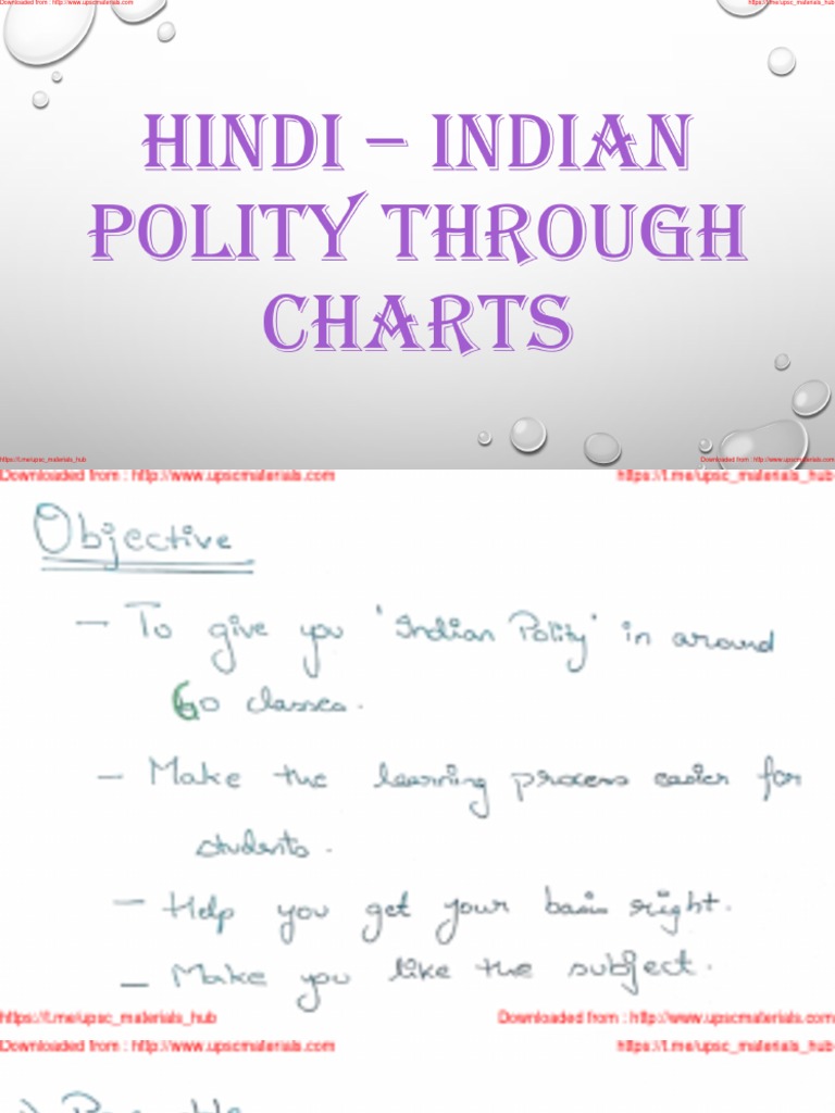 Indian Polity Through Charts by Mohini Jain | PDF