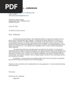 Letter For Late Enrollment | PDF