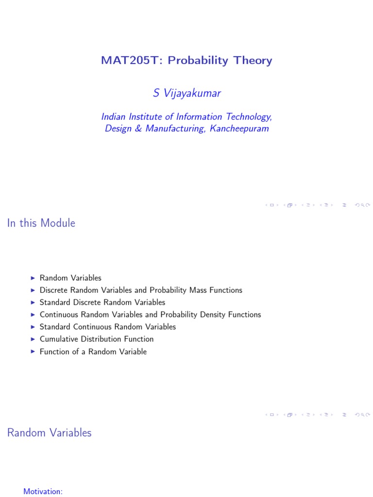 05 Random Variables | PDF | Probability Distribution | Teaching Mathematics
