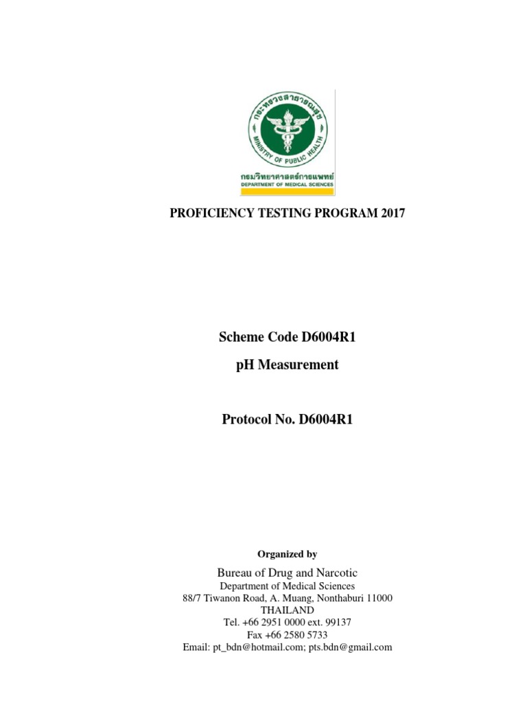 Proficiency Testing Program For PH | PDF | Standard Score | Standard ...
