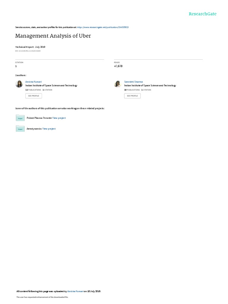 Uber Eats | PDF | Taxicab | Investing