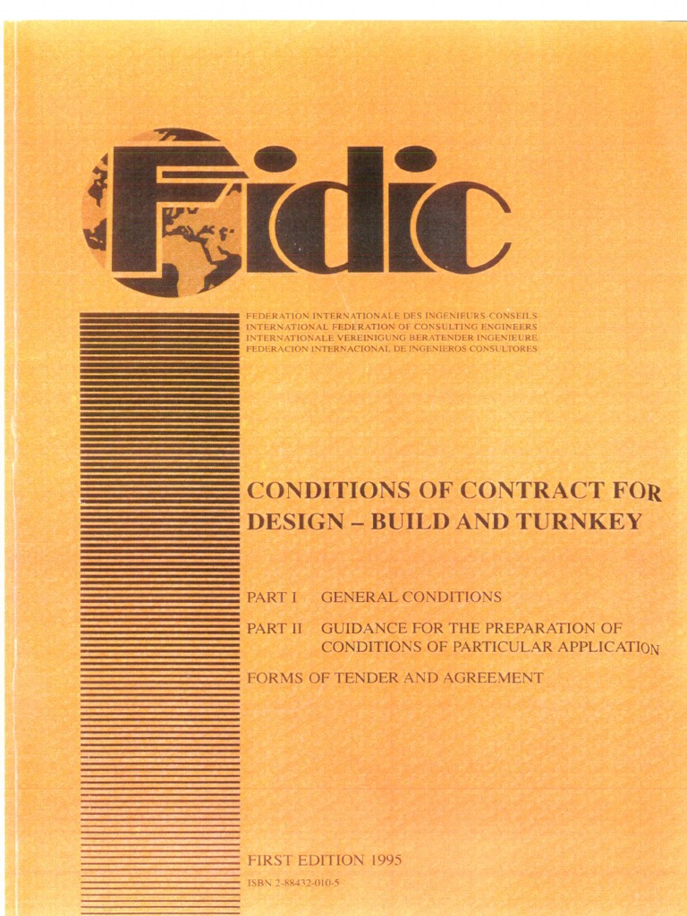 FIDIC Conditions of Contract For Design-Build and Turnkey (ORANGE BOOK ...