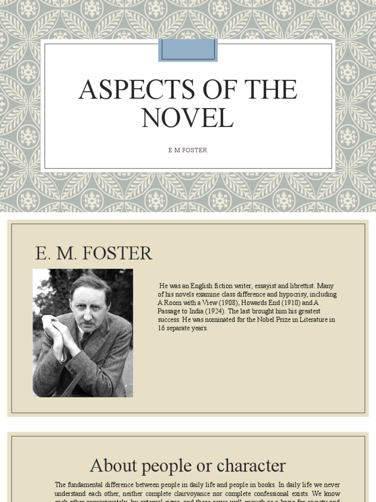 Aspects of The Novel | PDF | Love