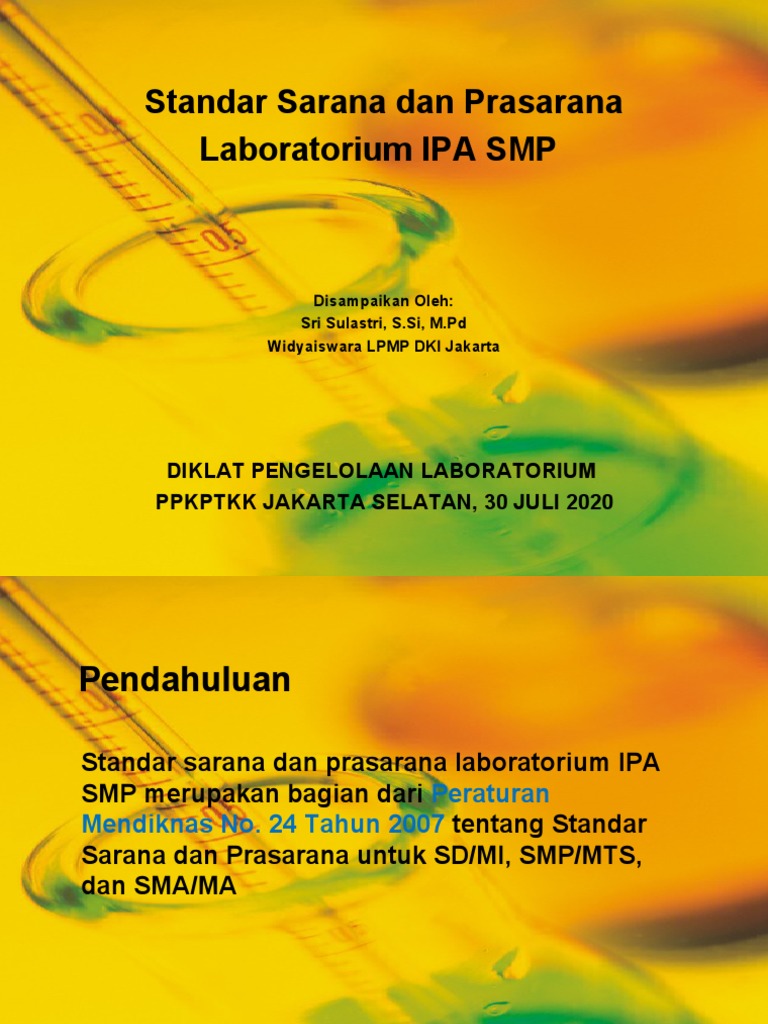 2.1. Standar Lab IPA SMP | PDF | Griya & Taman | Kesehatan Holistik