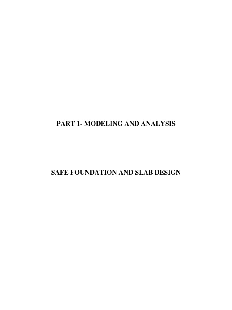 Safe Notes Foundation and Slab Design Procedurepdf PDF Free | PDF