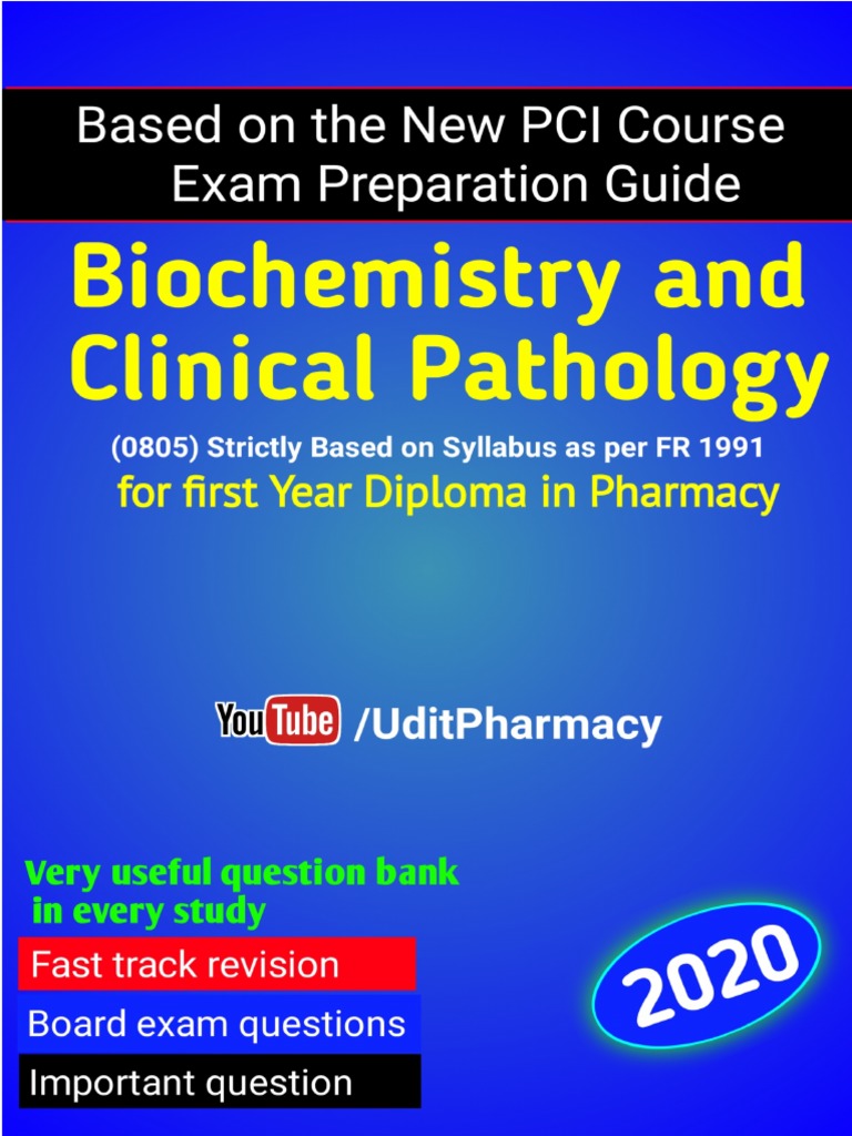 D.Pharma 1st Year Biochemistry and Clinical Pathology Ebook (Udit ...