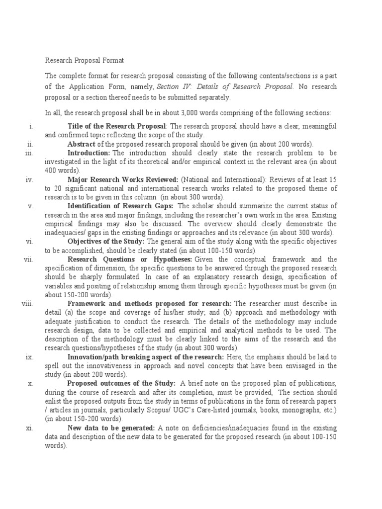 Guidelines To Prepare Research Proposal For ICSSR Sponsored Projects | PDF | Hypothesis ...