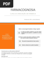 Aula 1 - Farmacognosia Introdução | PDF | Farmacognosia | Farmácia