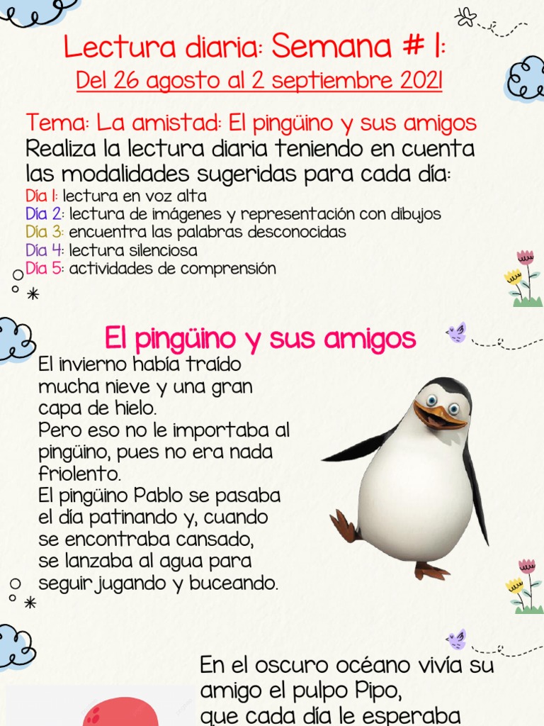 Lectura Diaria 4P Semana 1 | PDF | Arte