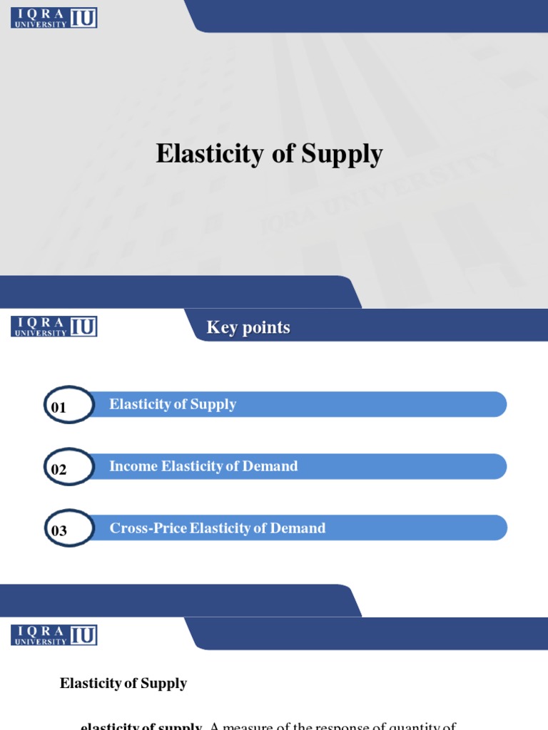Elasticity of Supply | PDF | Elasticity (Economics) | Demand