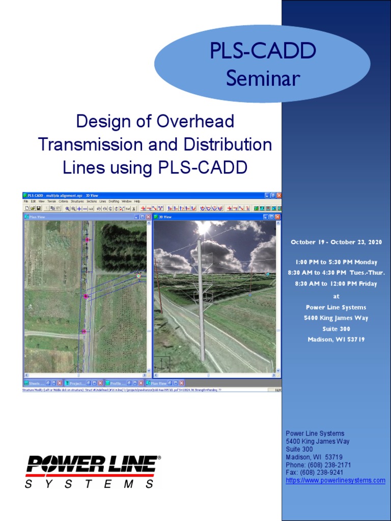 PLS-CADD Transmission Line Design Software Training | PDF | Credit Card ...