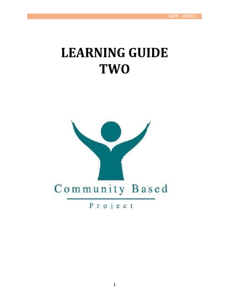 Learning Guide TWO: NSTP - Cwts 2 | PDF | Survey Methodology | Needs ...