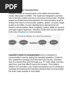 Barnlund's Transactional Model of Communication | PDF | Communication ...