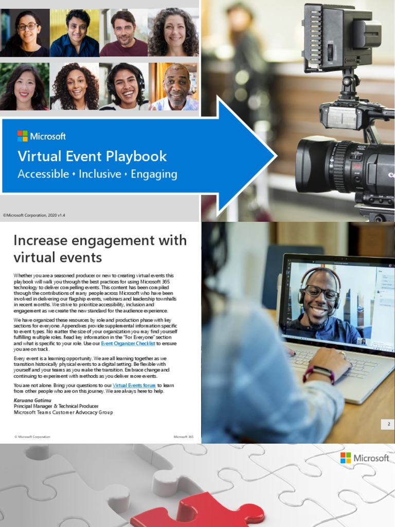 Microsoft Virtual Event Playbook | PDF | Mobile App | Accessibility