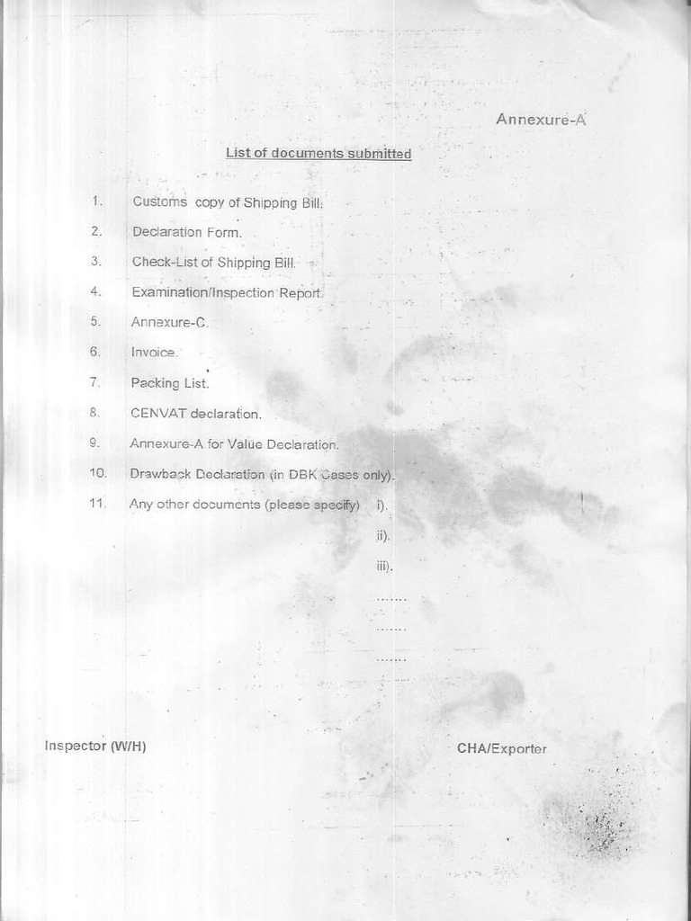 Documents List | PDF