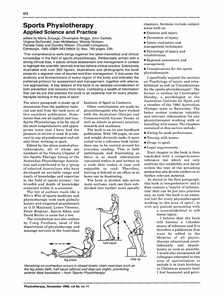 Comprehensive Sports Physiotherapy Guide Pdf Physical Therapy